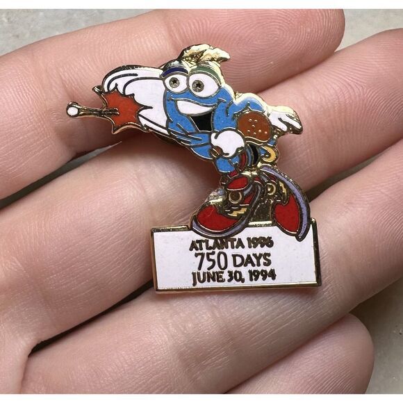 Other | Vintage 1996 Atlanta Summer Olympics Noc Pin 75 Days June 1994 ...